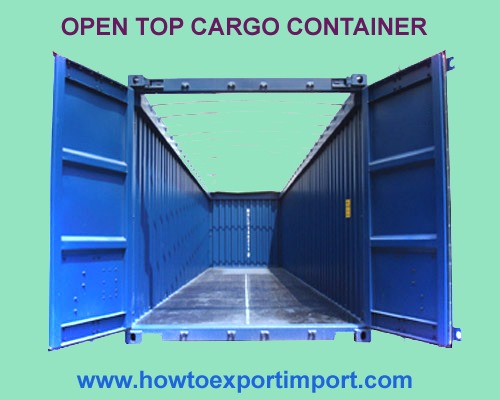 Dimension of 20’ open top container